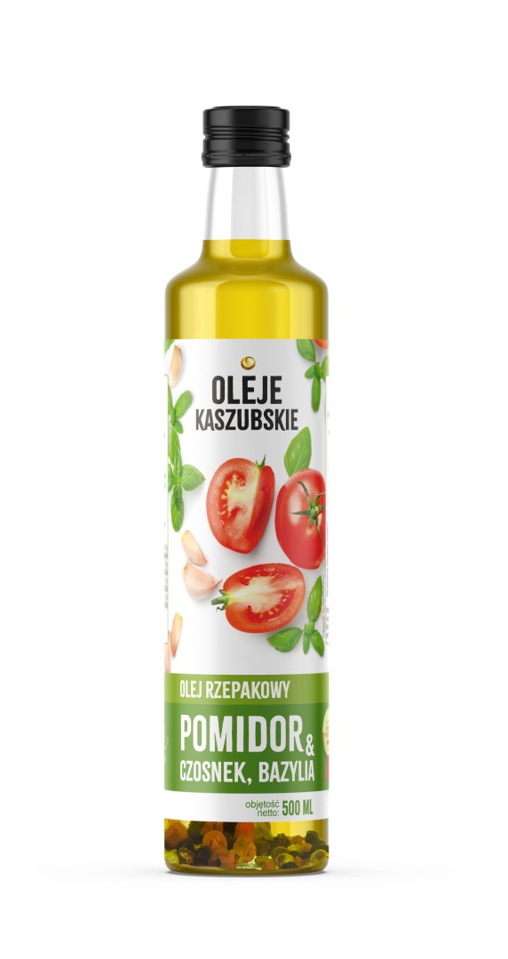 Olej Kaszubski rzepakowy rafinowany pomidor czosnek bazylia 500ml > ACS ...